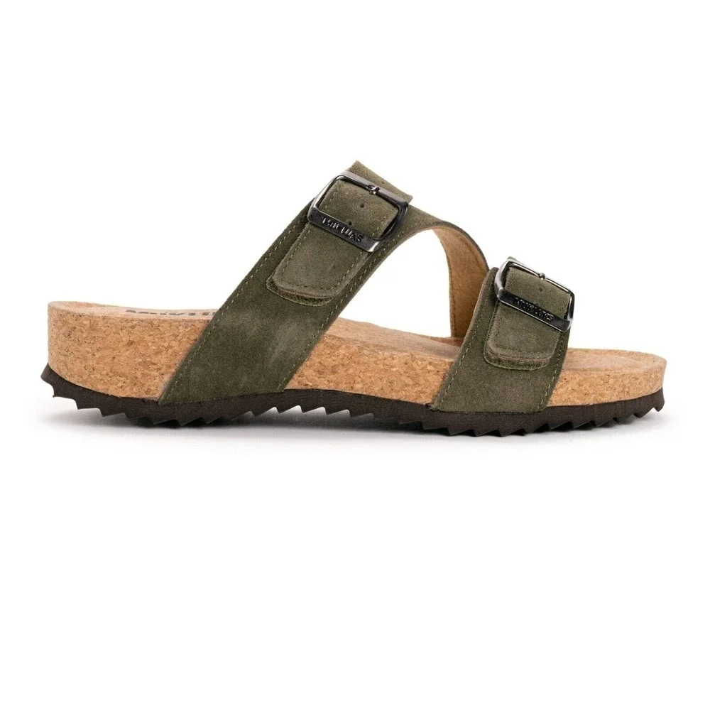 Muk Luks | Shoes | Womens Sandals By Muk Luks Poppy Green Suede Size 8 ...
